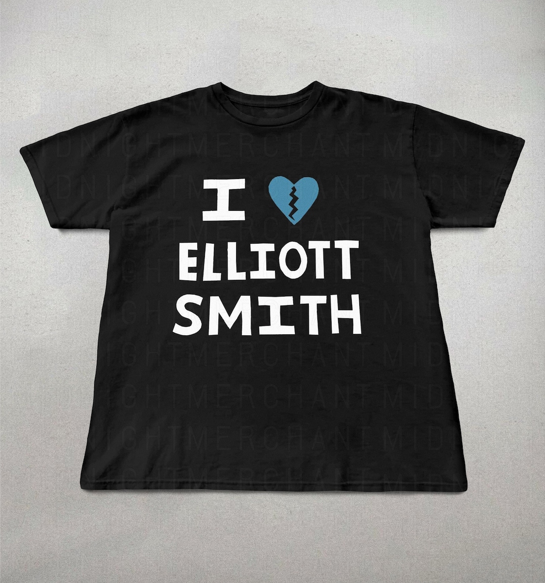 I Love Elliot Smith T-shirt, 90s Band Tee, Shirt, Elliot Smith Tee ...