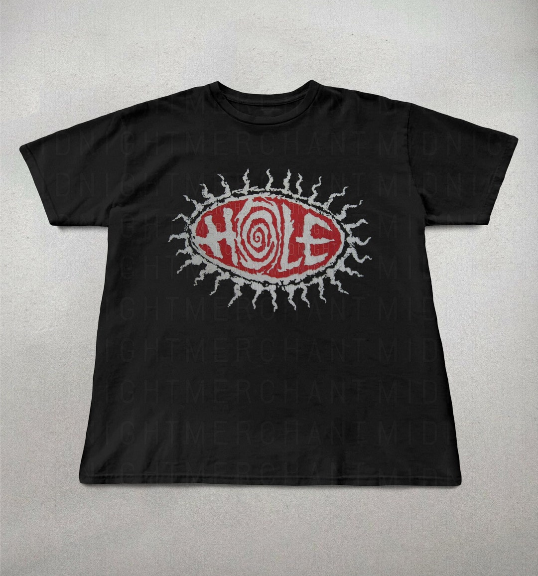 Hole Band T-shirt, Unisex Cotton Shirts, 90s Band Shirt, Band Graphic ...