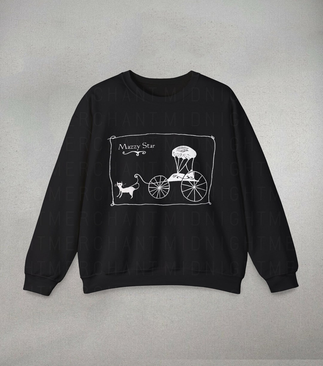 Mazzy Star Cat Carriage Sweatshirt, Unisex Sweatshirts, Cozzy ...
