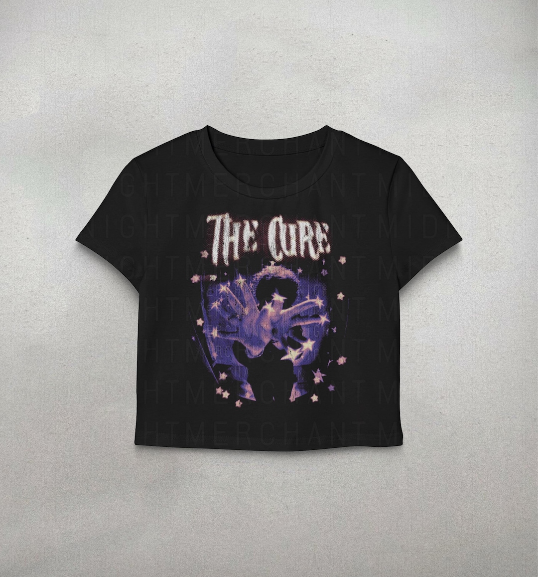The Cure Crop Top, 90s Alt Rock Tshirt, the Cure Shirt, Band Graphic ...