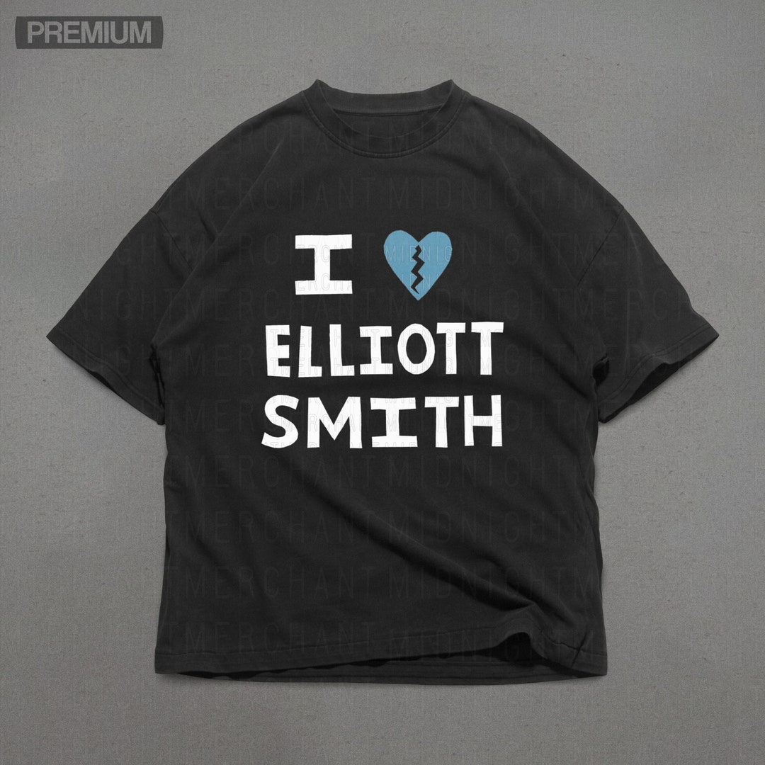 I Love Elliot Smith Shirt, Comfort Colors Premium Cotton Shirt, Band ...