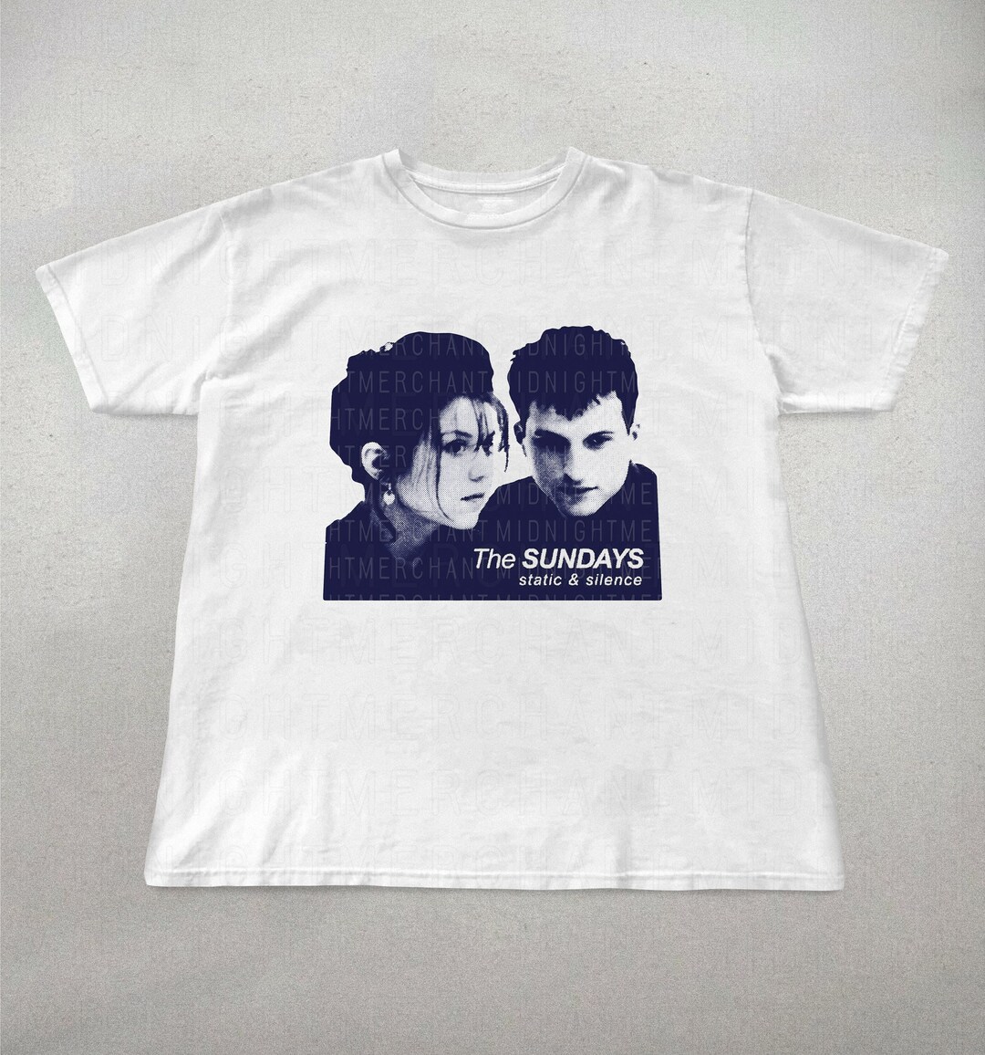 The Sundays T-shirt, Unisex Cotton Shirts, Static and Silence Album Tee ...
