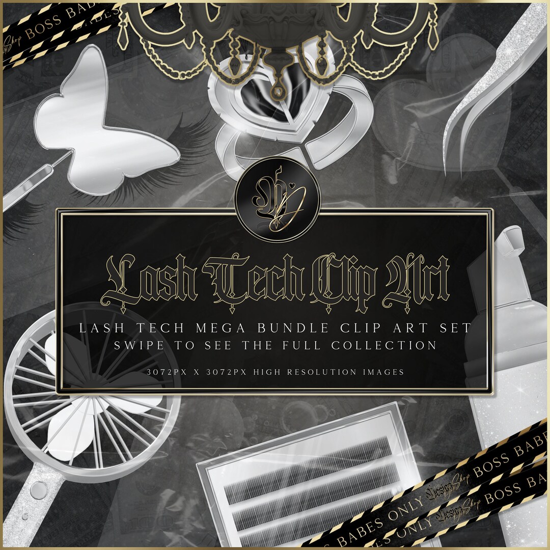 Lash Tech Clip Art, Lash Tray Clip Art, Lash Technician Clip Art ...