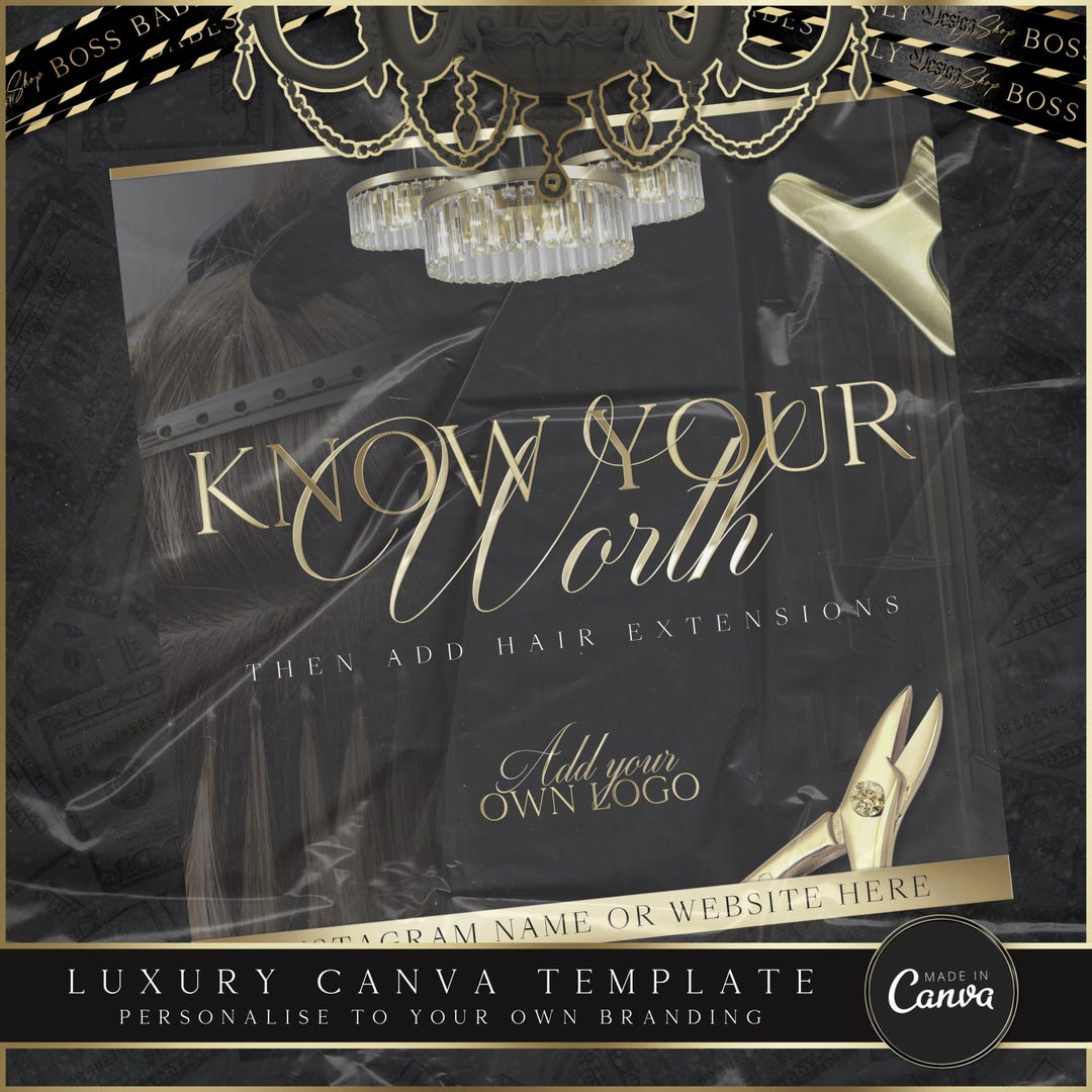 Beauty Salon Flyer, Canva Template, Beauty Salon Social Media Template ...