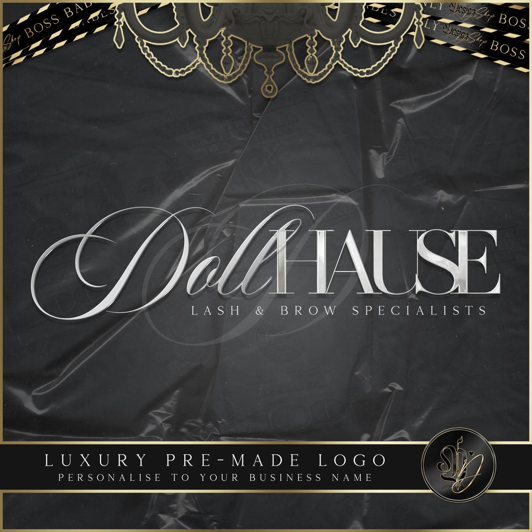 Pre-made Beauty Logo, Custom Angel Logo, Metallic Logo, Chrome Logo ...