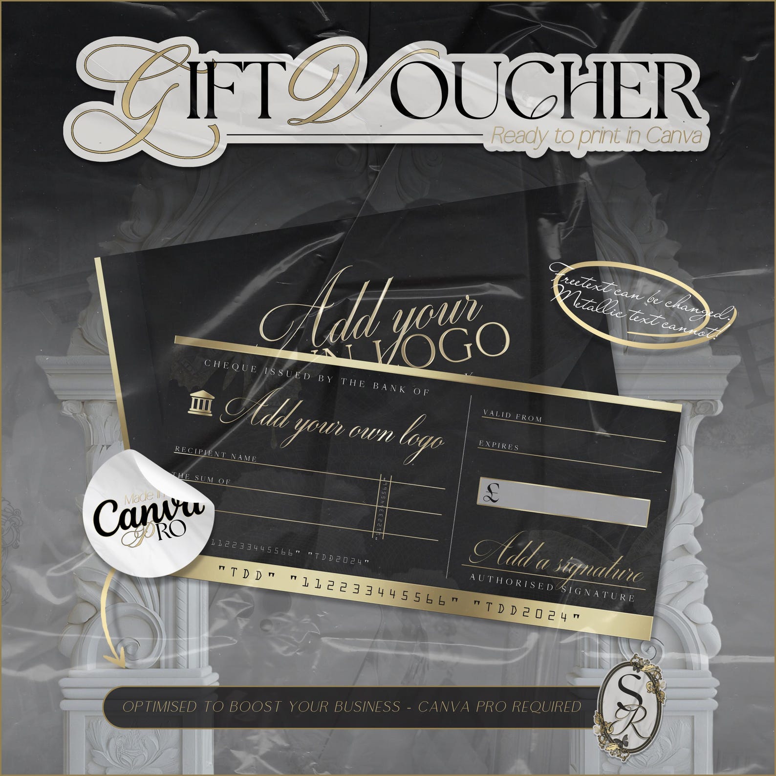 Cheque Gift Voucher Canva Template, Beauty Salon Design (digital) - Etsy