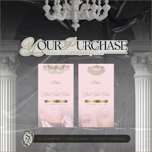 Beauty Instagram Reel Covers, Canva Template, Beauty Salon Social Media ...
