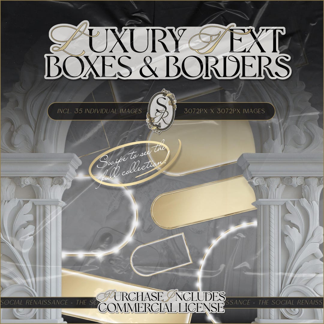 Gold Border Clip Art, Gold Text Box Clip Art, Transparent PNG Files ...