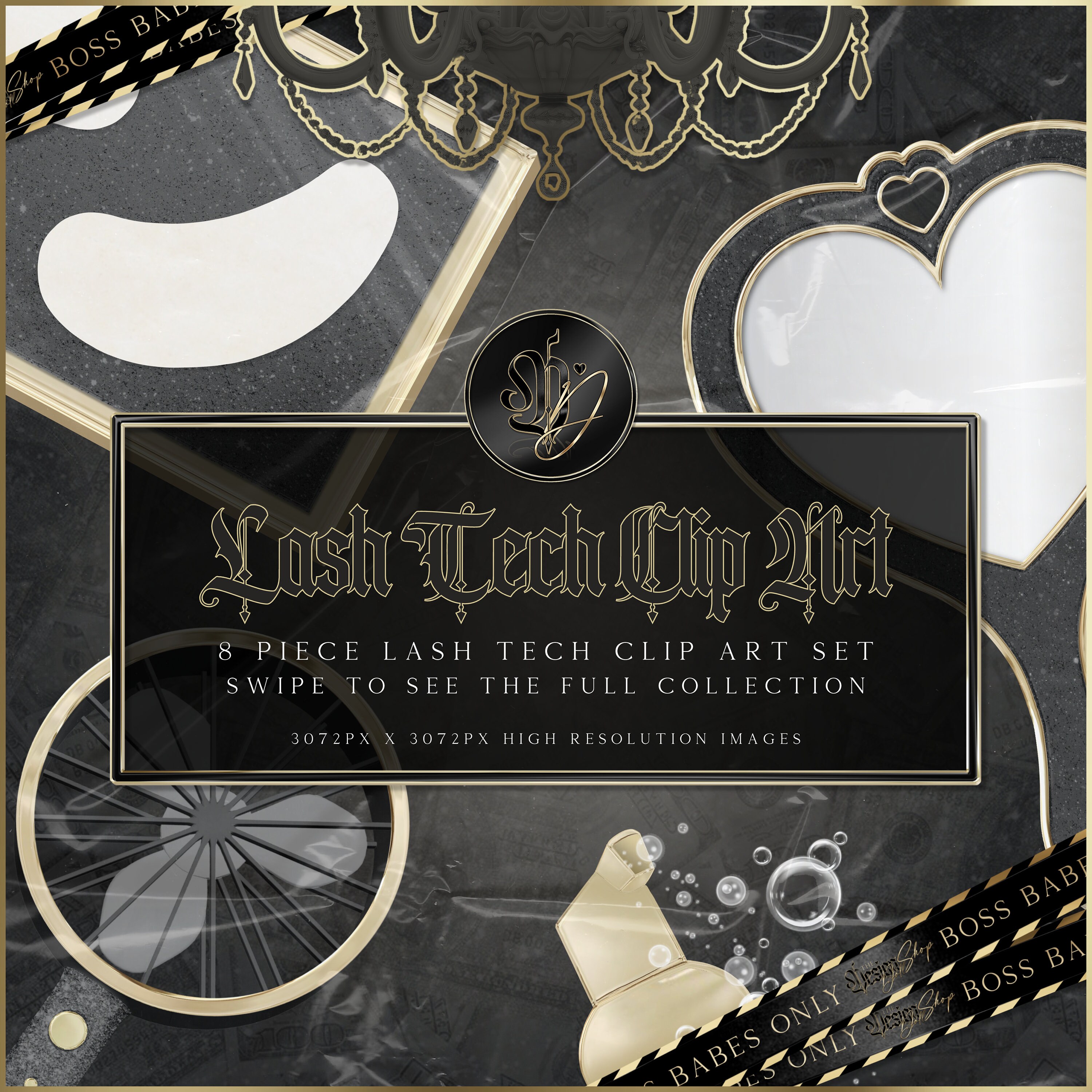 Lash Tech Clip Art, Lash Tray Clip Art, Lash Technician Clip Art ...