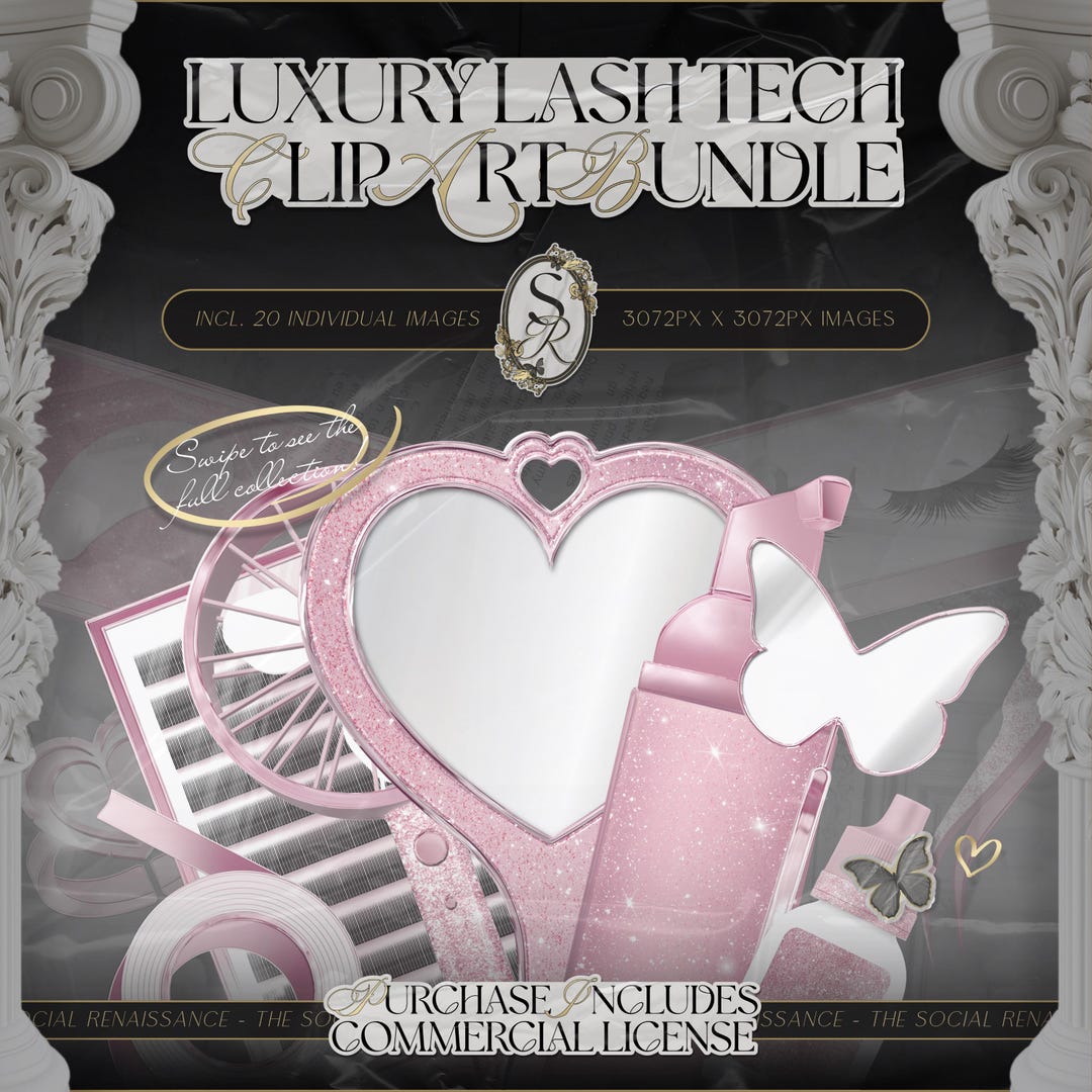 Lash Tech Clip Art, Lash Tray Clip Art, Lash Technician Clip Art ...