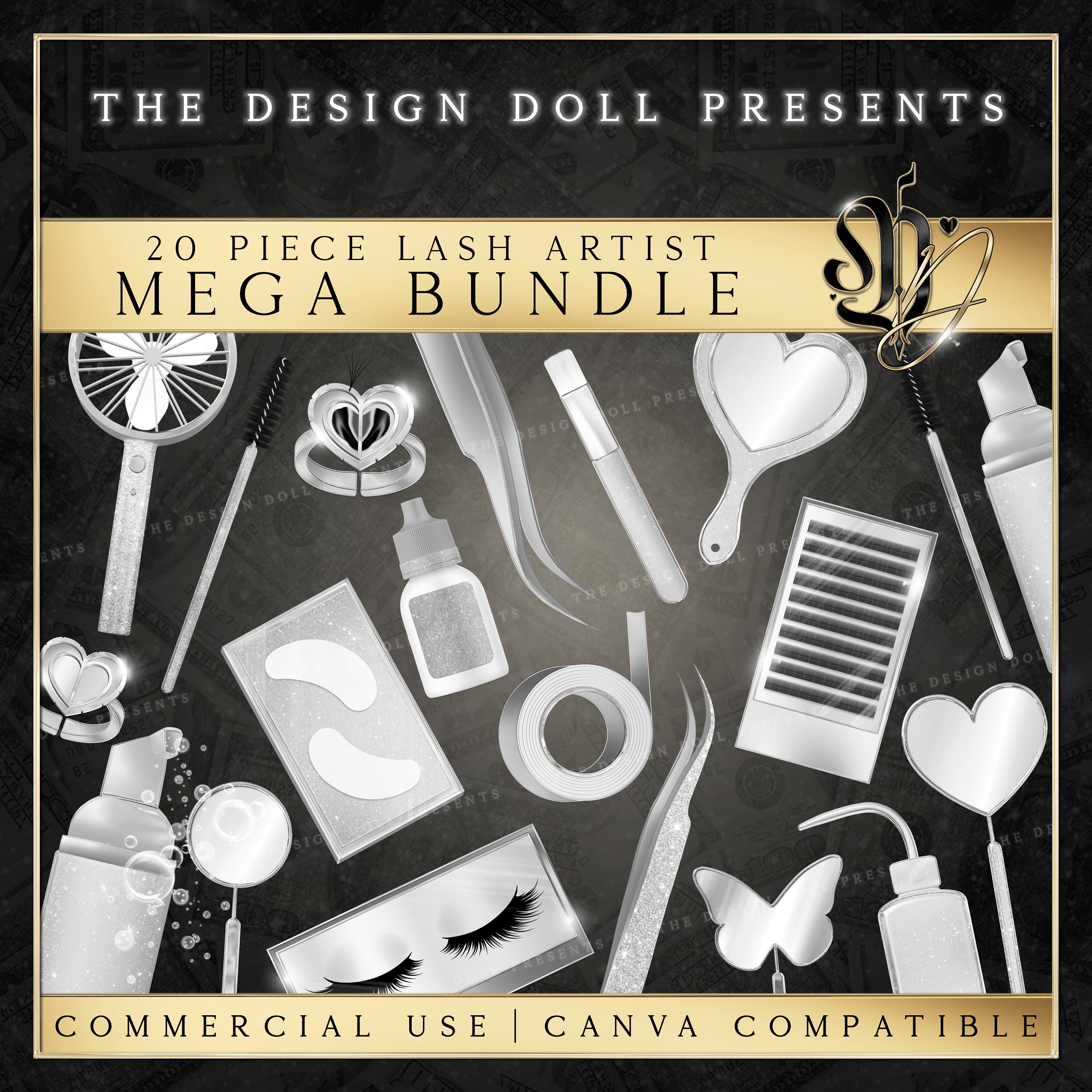 Lash Tech Clip Art, Lash Tray Clip Art, Lash Technician Clip Art ...