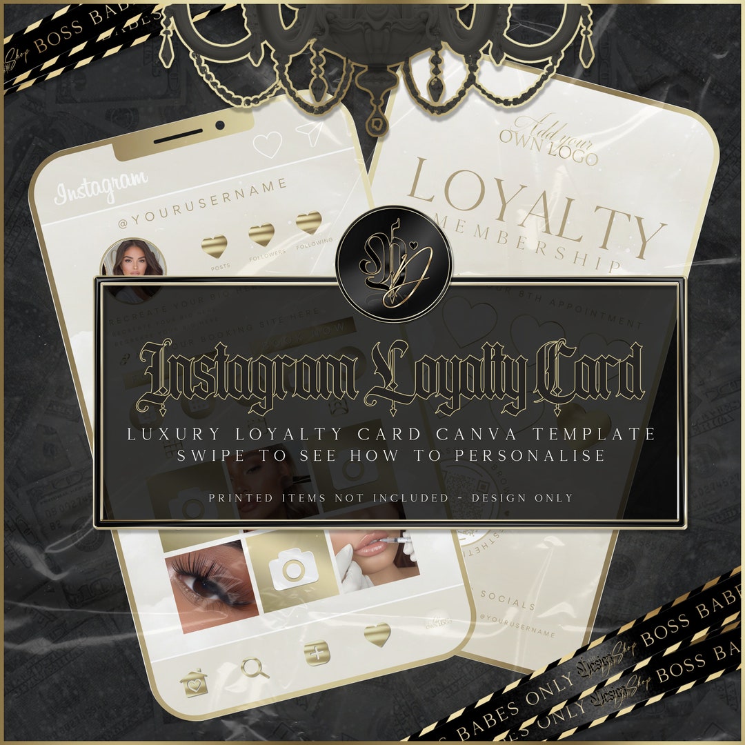 IG Layout Loyalty Card Template, Beauty Business Card Pink, Lash ...