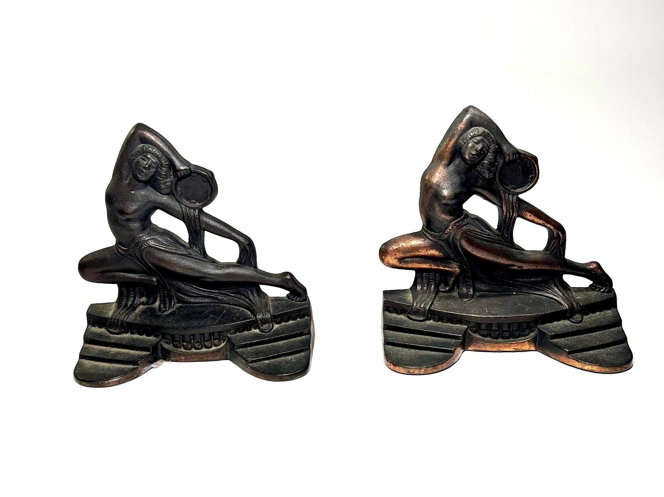 1920's Art Deco Bronze Dancing Women Bookends - Etsy