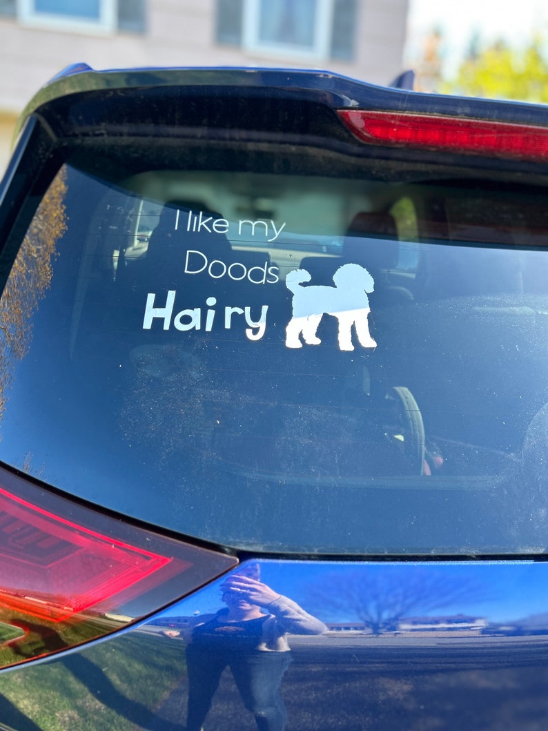 Doodle/goldendoodle Funny Car Decal Sticker - Etsy