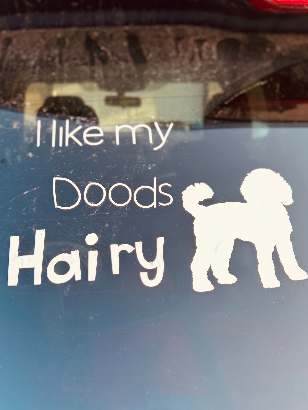Doodle/goldendoodle Funny Car Decal Sticker - Etsy