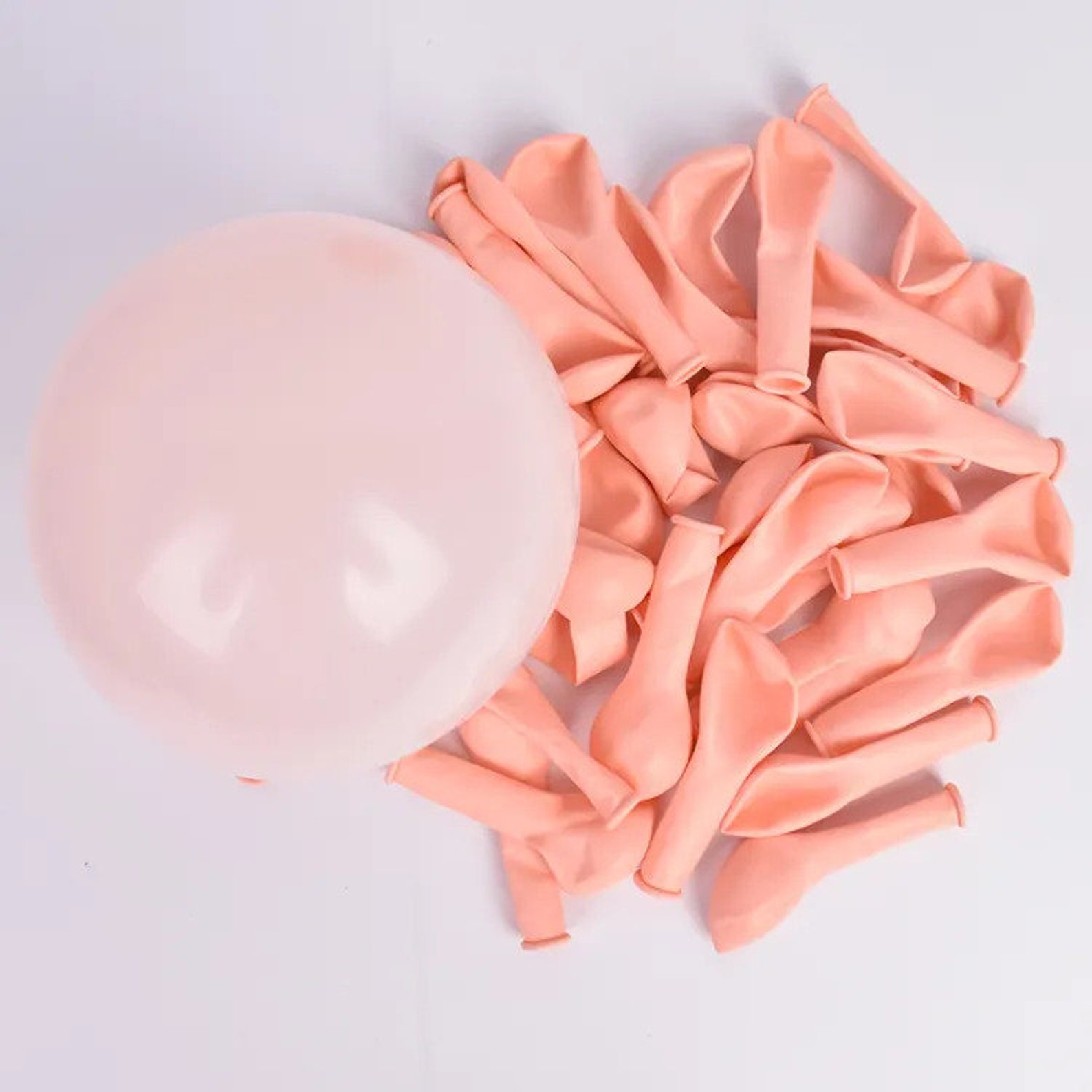12 Royal Macaron Peach Balloons for Graduation, Baby Shower, Birthday ...