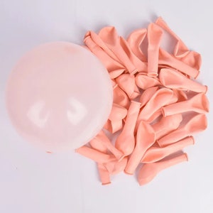 12" Royal Macaron Peach Balloons for Graduation, Baby Shower, Birthday ...