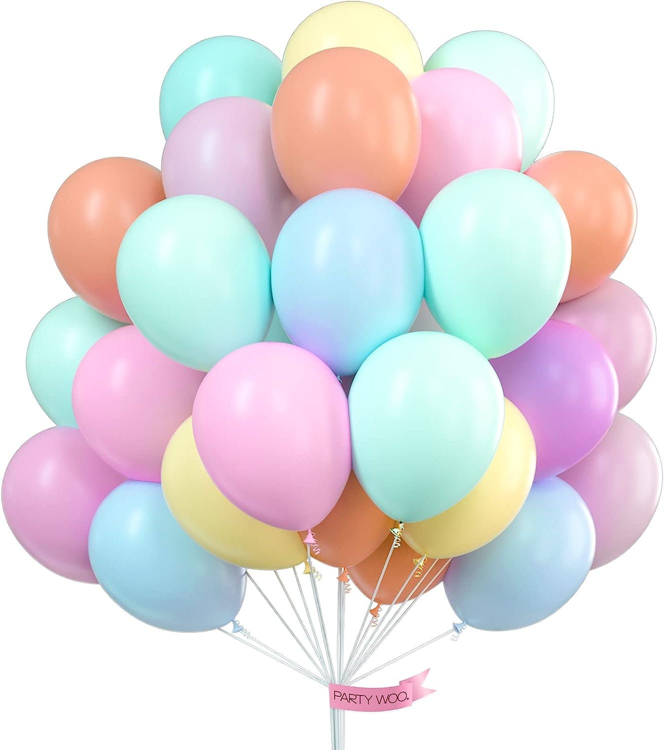 12" Royal Macaron Peach Balloons for Graduation, Baby Shower, Birthday ...