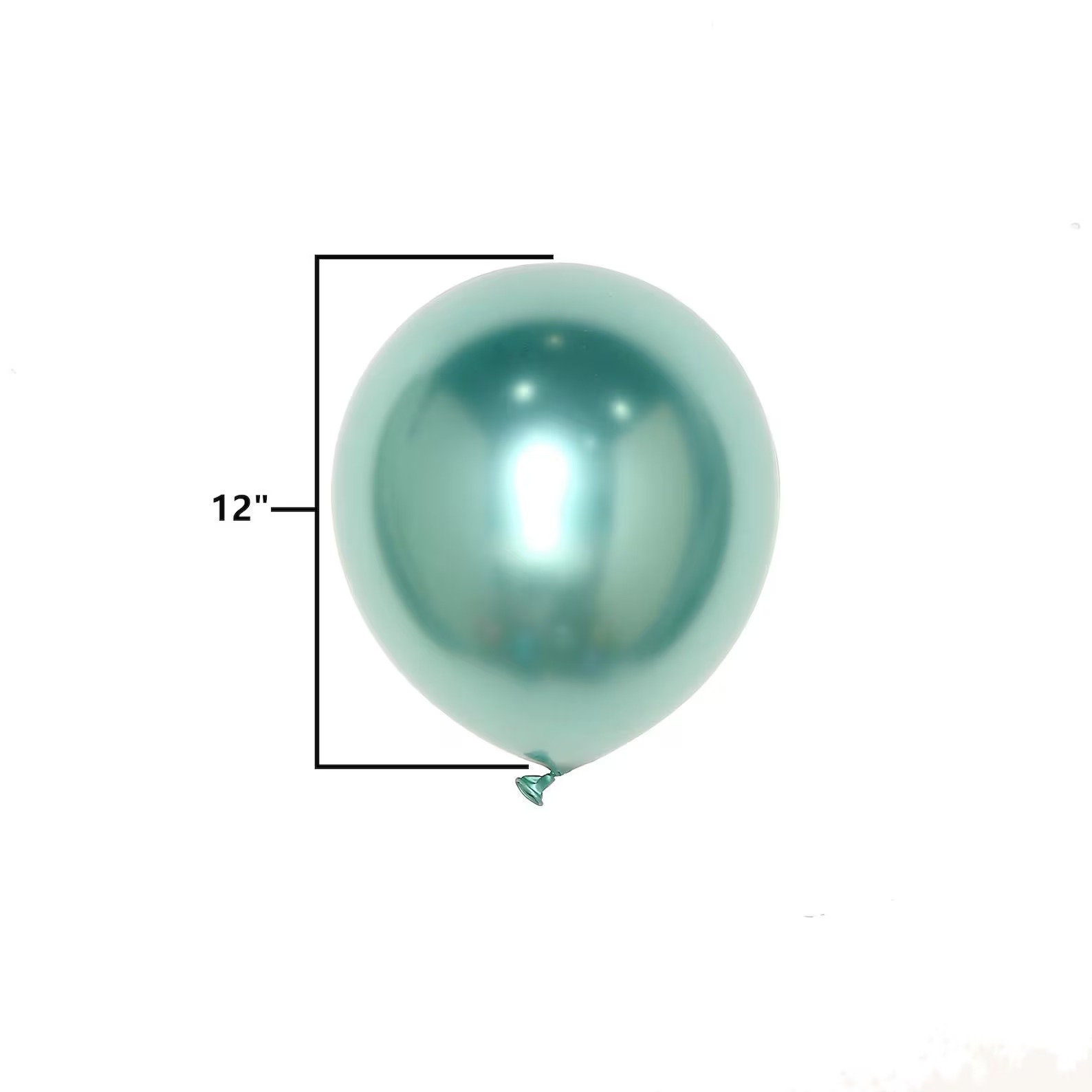 12" Royal Metallic Green Balloons for Graduation, Retirement Party ...