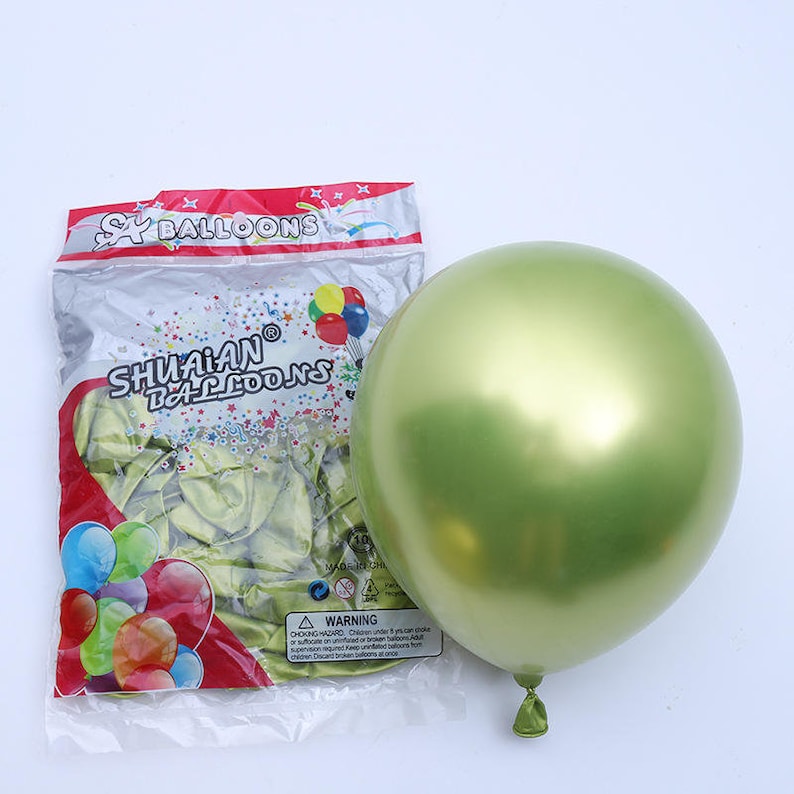 12 Royal Metallic Fruit Green Balloons for Graduation - Etsy