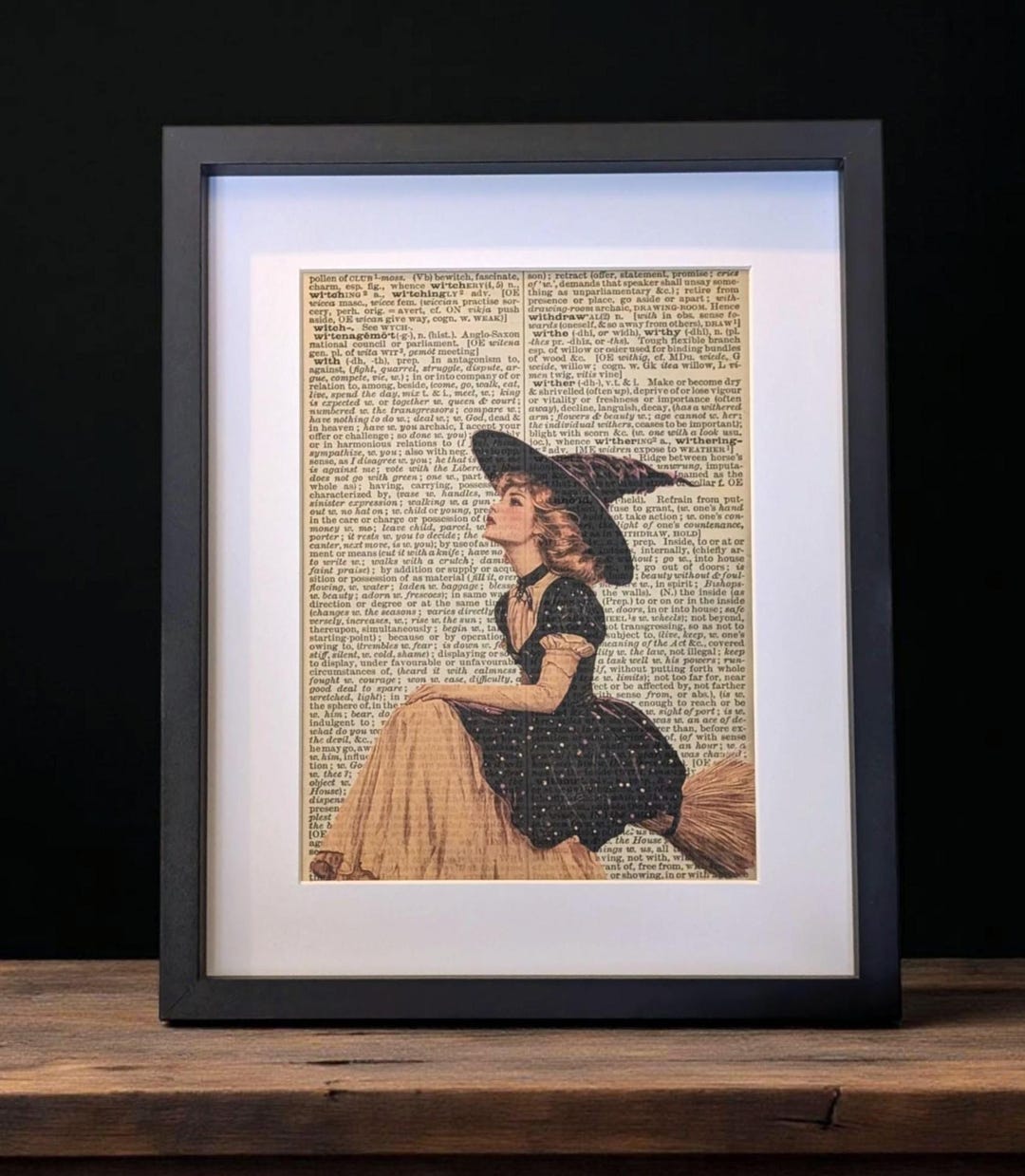 Vintage Witch Halloween Vintage Dictionary Print. - Etsy