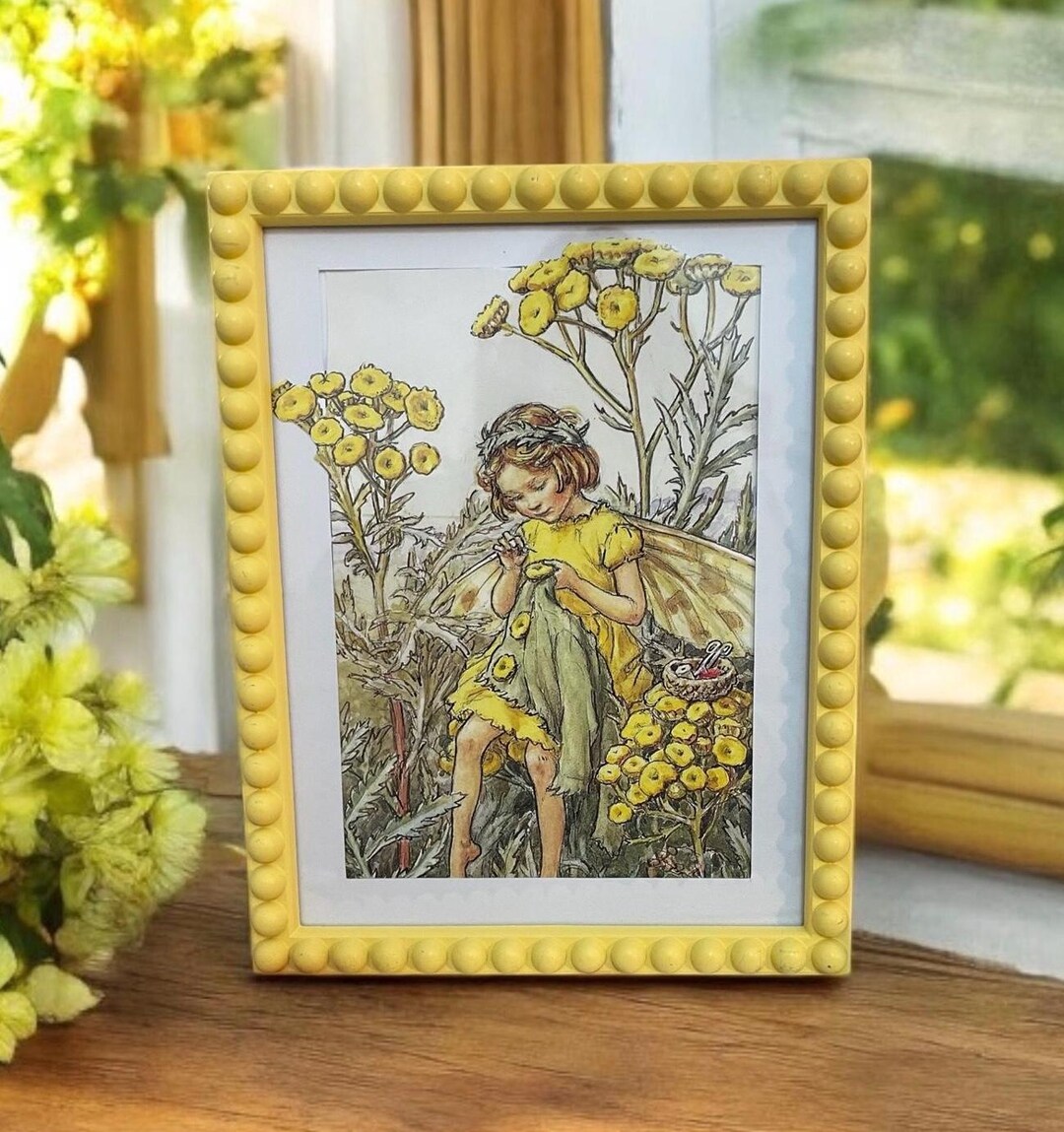Flower Fairy Frame| the Tansy Fairy. Vintage Flower Fairy Print - Etsy