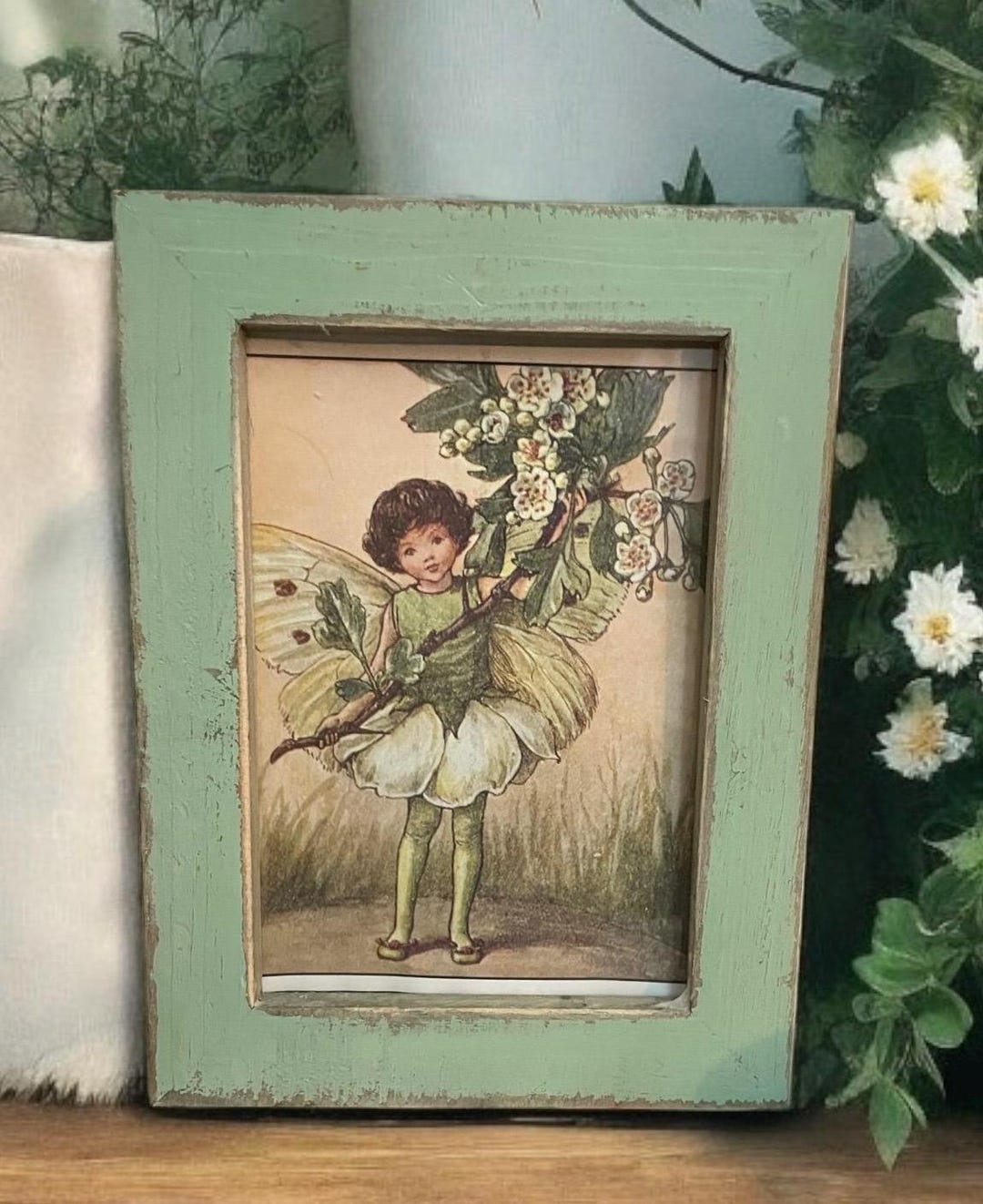 Flower Fairy Frame| the May Fairy. Vintage Flower Fairy Print. Vintage ...