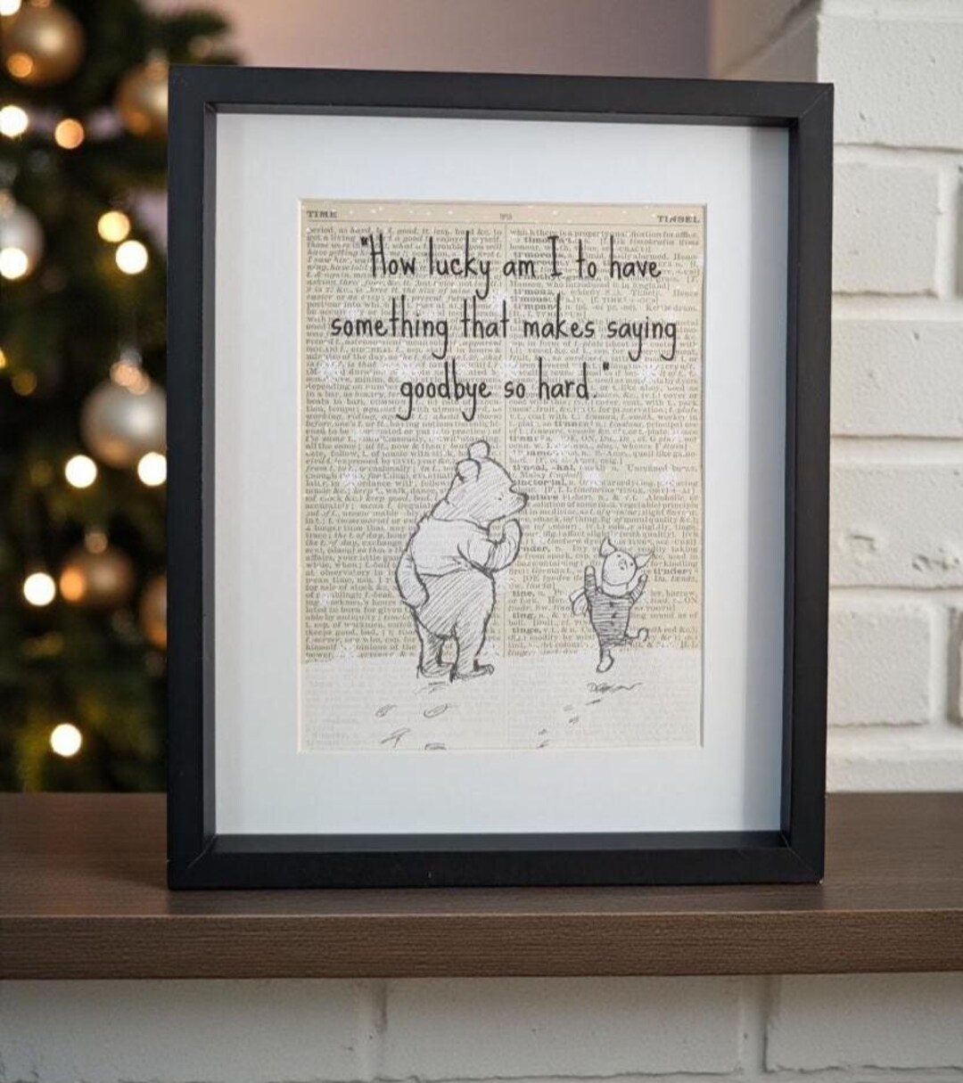 Winnie the Pooh Vintage Dictionary Wall Art - Etsy UK