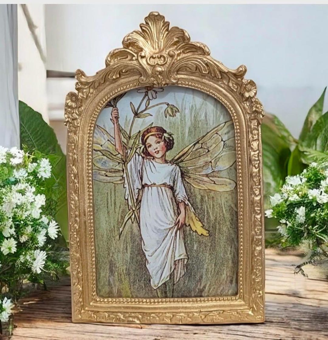Flower Fairy Frame| the Stitchwort Fairy. Vintage Flower Fairy Print - Etsy