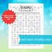 Summer Reading Bingo Game Card to Encourage Kids to Read, Reading ...