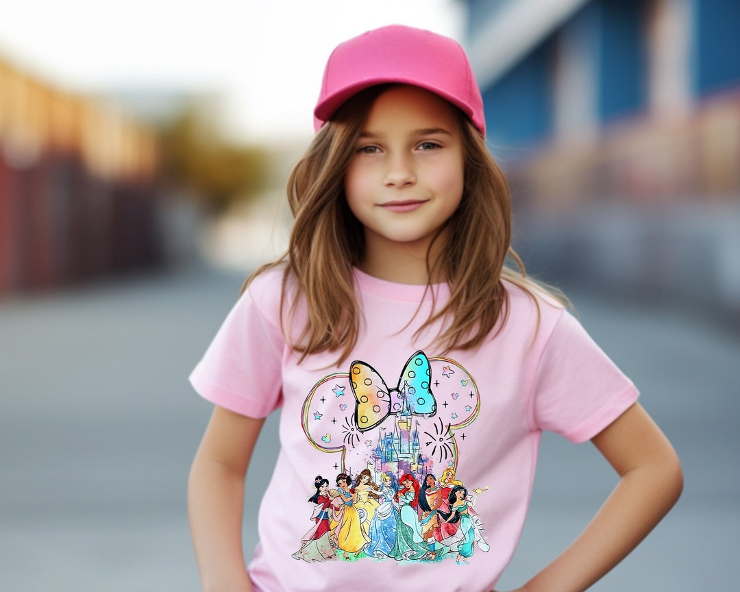 Disney Girl Shirt Disney Princesses T Shirt Disney Castle - Etsy