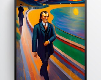 The Scream by Edvard Munch the Scream Print Munch Print - Etsy