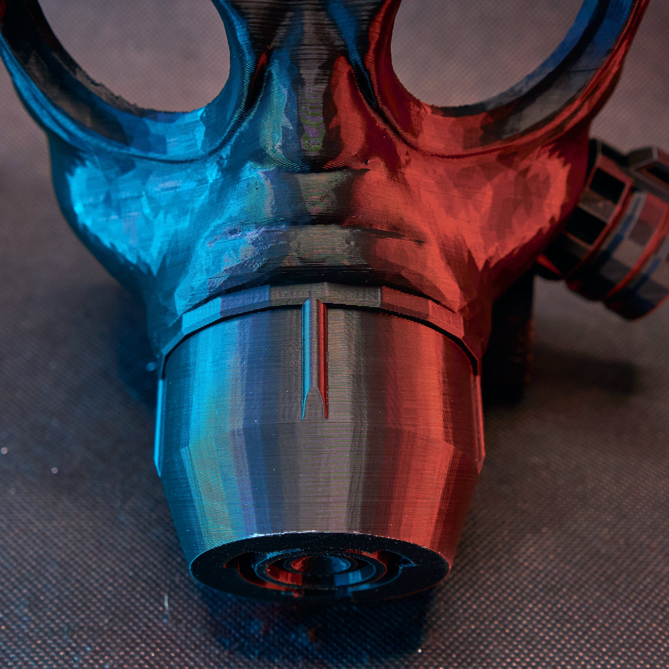 Gas Mask Replica - 3D Printed Gas Mask Prop | Cosplay Front Gas Mask ...