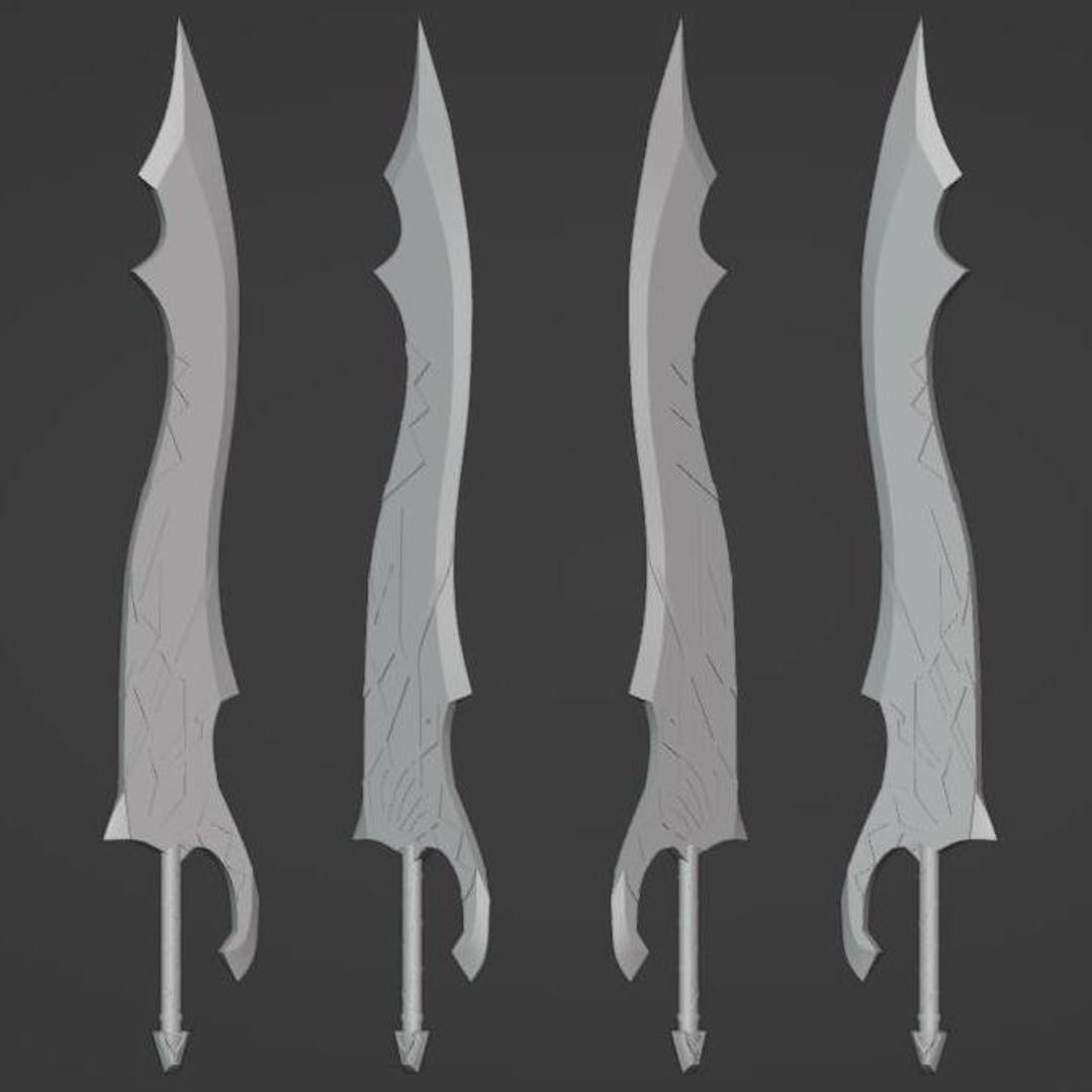 Final Fantasy Sword 3d Stl File Final Fantasy Sword Digital File - Etsy