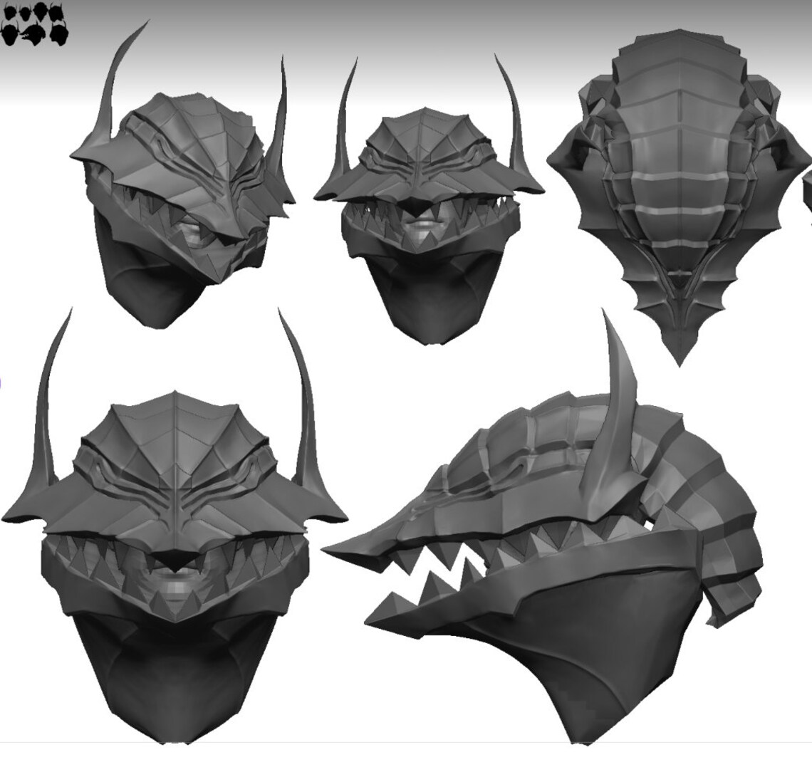 Custom Cosplay Mask/helmet 3D Modeling Mask/helmet 3D Design and ...