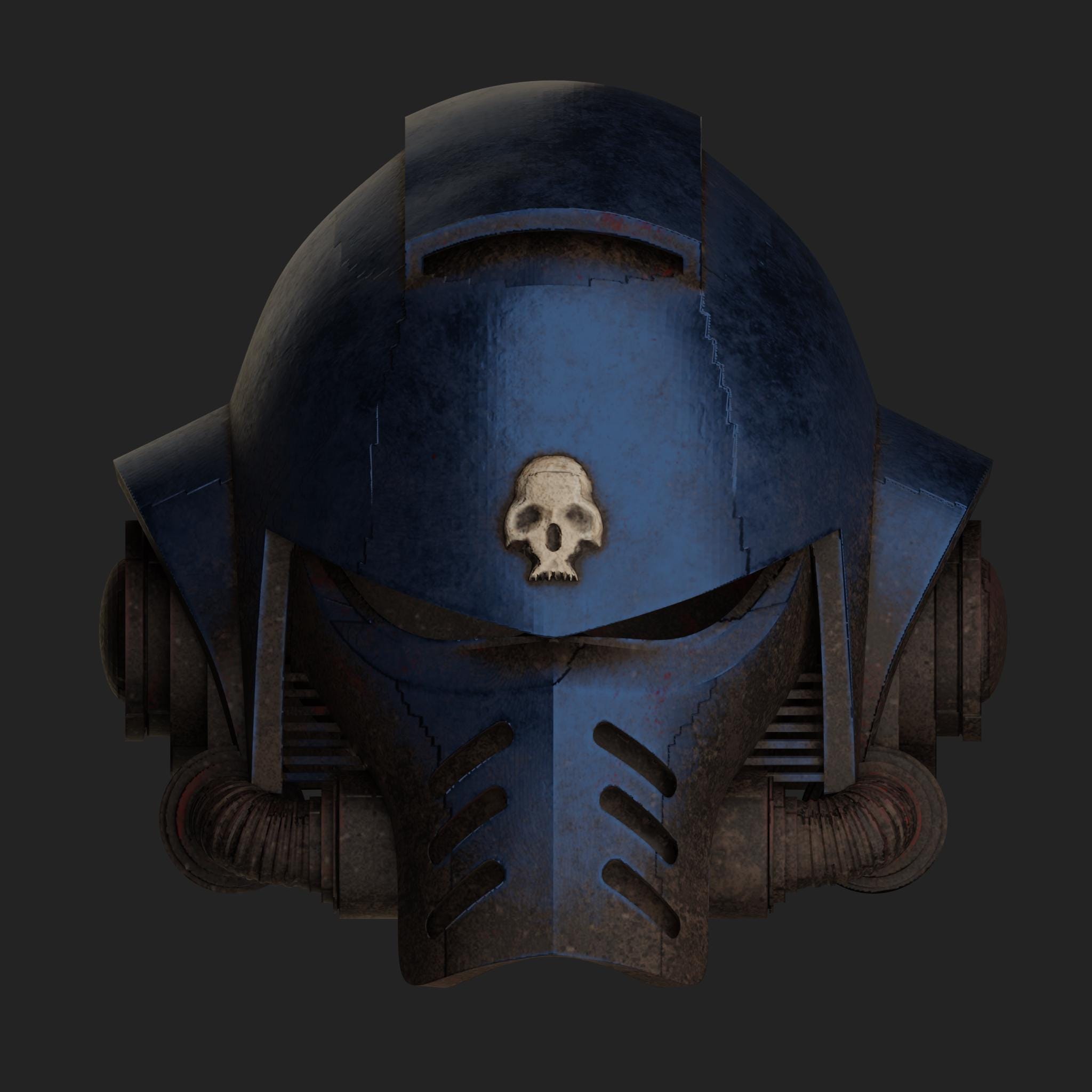Space Marine Mask 3d Stl File Space Marine Commander Mask Digital File ...