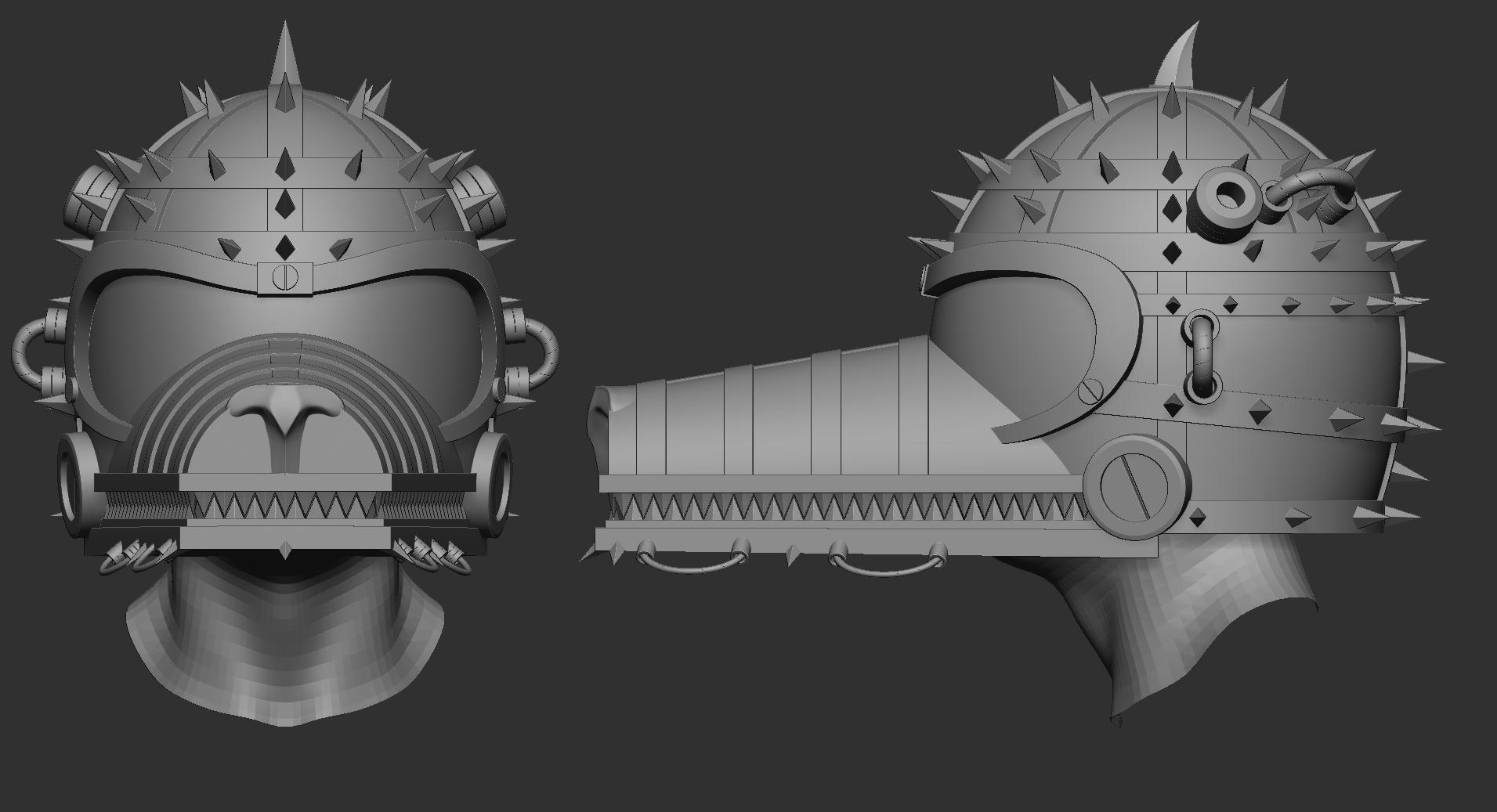 Spiky Wolf Mask Stl File Spiky Wolf Mask Digital File - Etsy