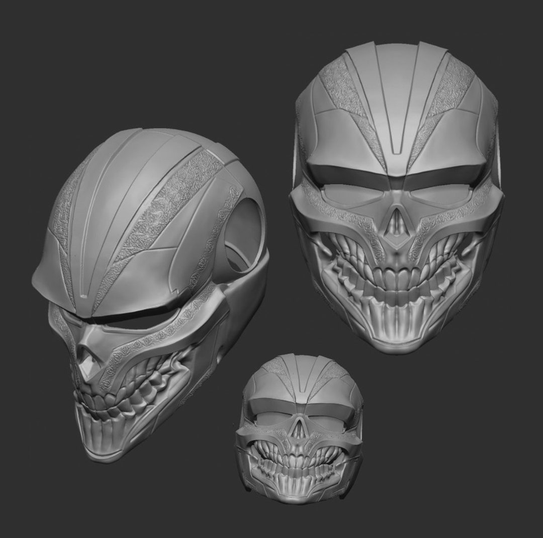 Ghost Rider Inspired Mask 3D STL File Ghost Rider Inspired Mask Digital ...