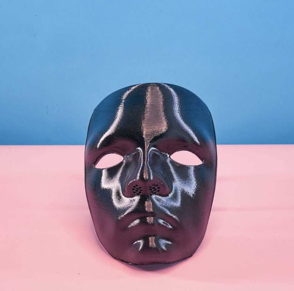 Fitted Face Mask 3D Printed Face Mask Prop Cosplay Front - Etsy