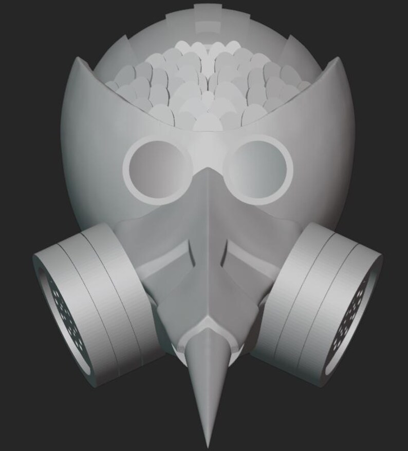 Plauge Doctor Gas Mask 3d Stl File Plauge Doctor Gas Mask Digital File ...