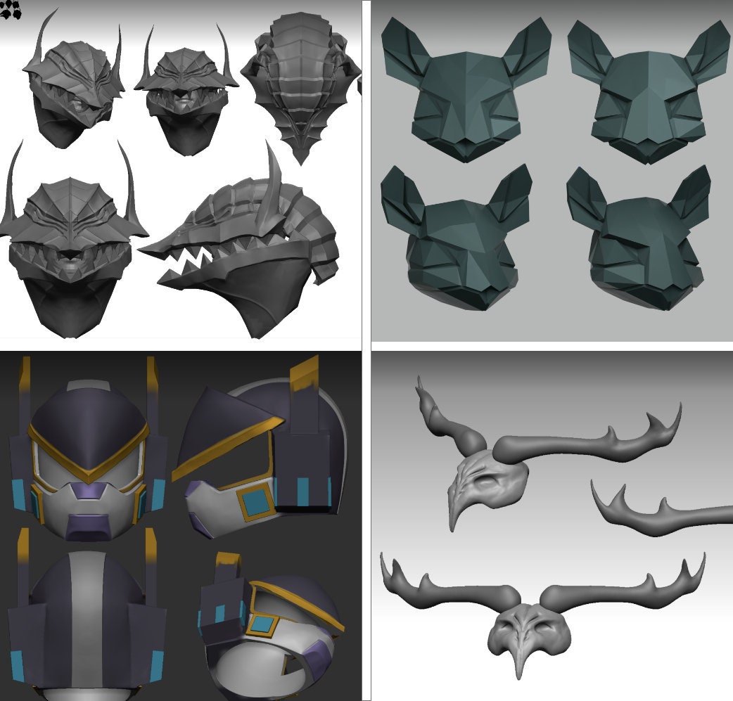 Custom Cosplay Mask/helmet 3D Modeling | Mask/helmet 3D Design and ...