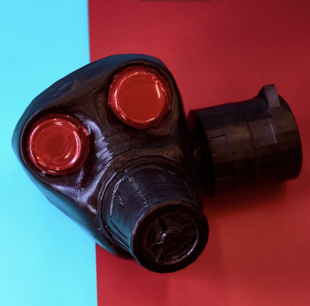 Gas Mask Replica - 3D Printed Gas Mask Prop | Cosplay Front Gas Mask - Etsy