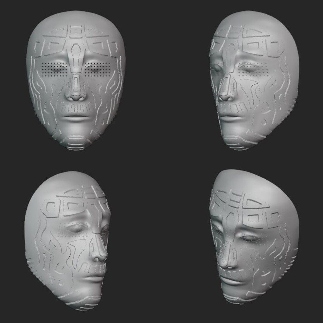 Decorative Mask 3d Stl File Decorative Mask Digital File - Etsy