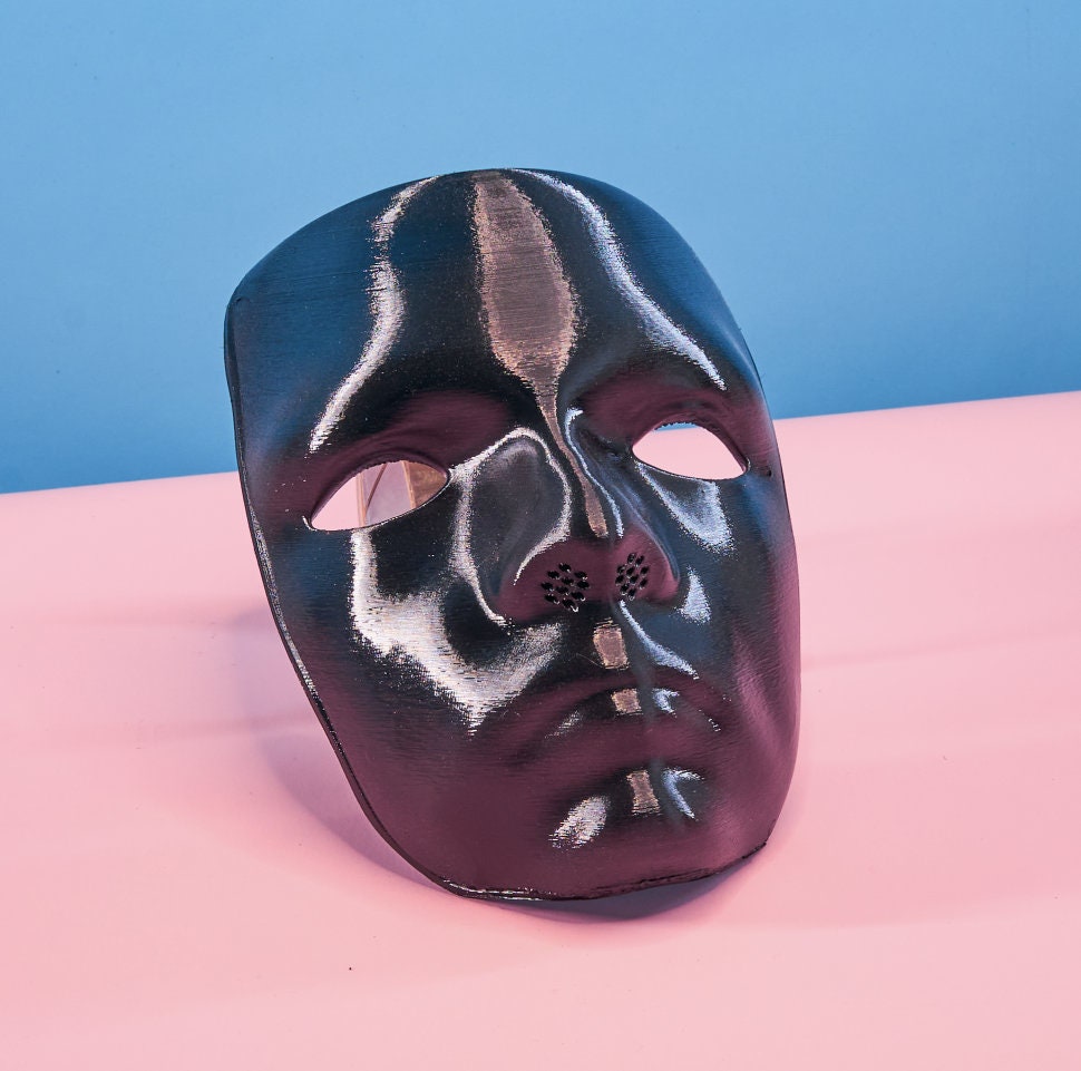 Fitted Face Mask 3D Printed Face Mask Prop Cosplay Front - Etsy