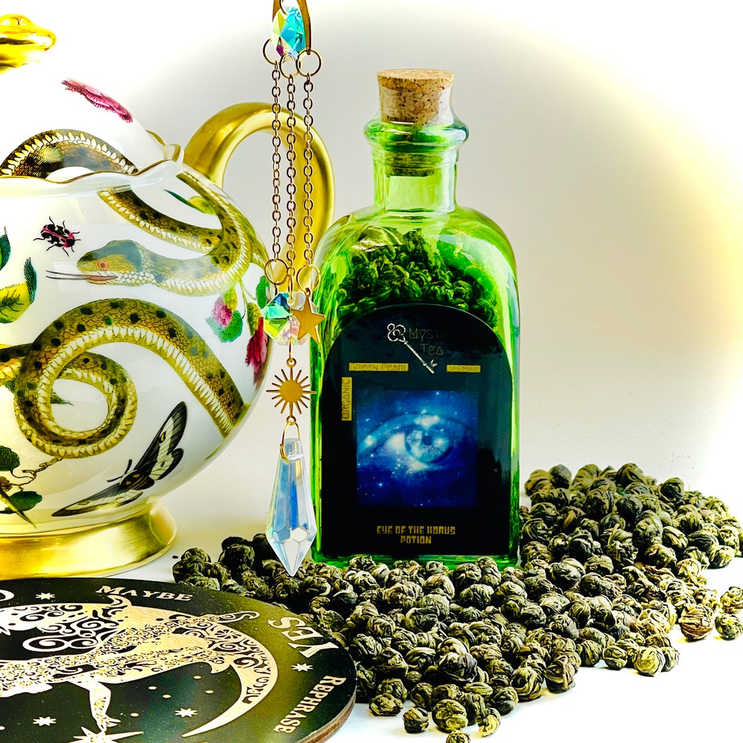 Eye of the Horus Potion Loose Leaf Tea Green Jasmine Pearl Jar, Tin or ...