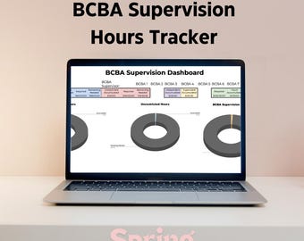 BCBA Supervision Tracker, Schedule and Authorization Tracker - Etsy