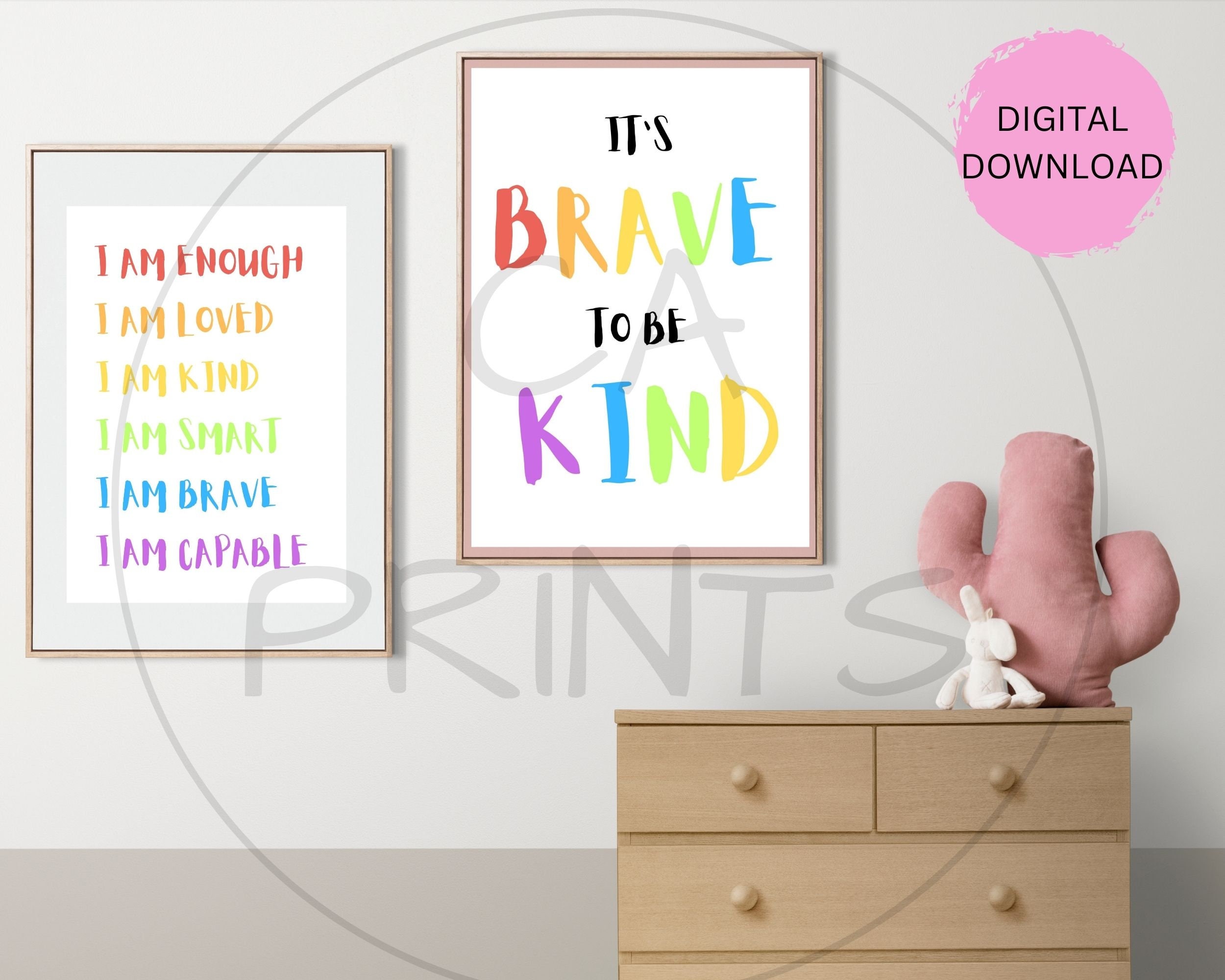 6 Inspirational Positive Motivational Printable for Kids, Affirmation ...