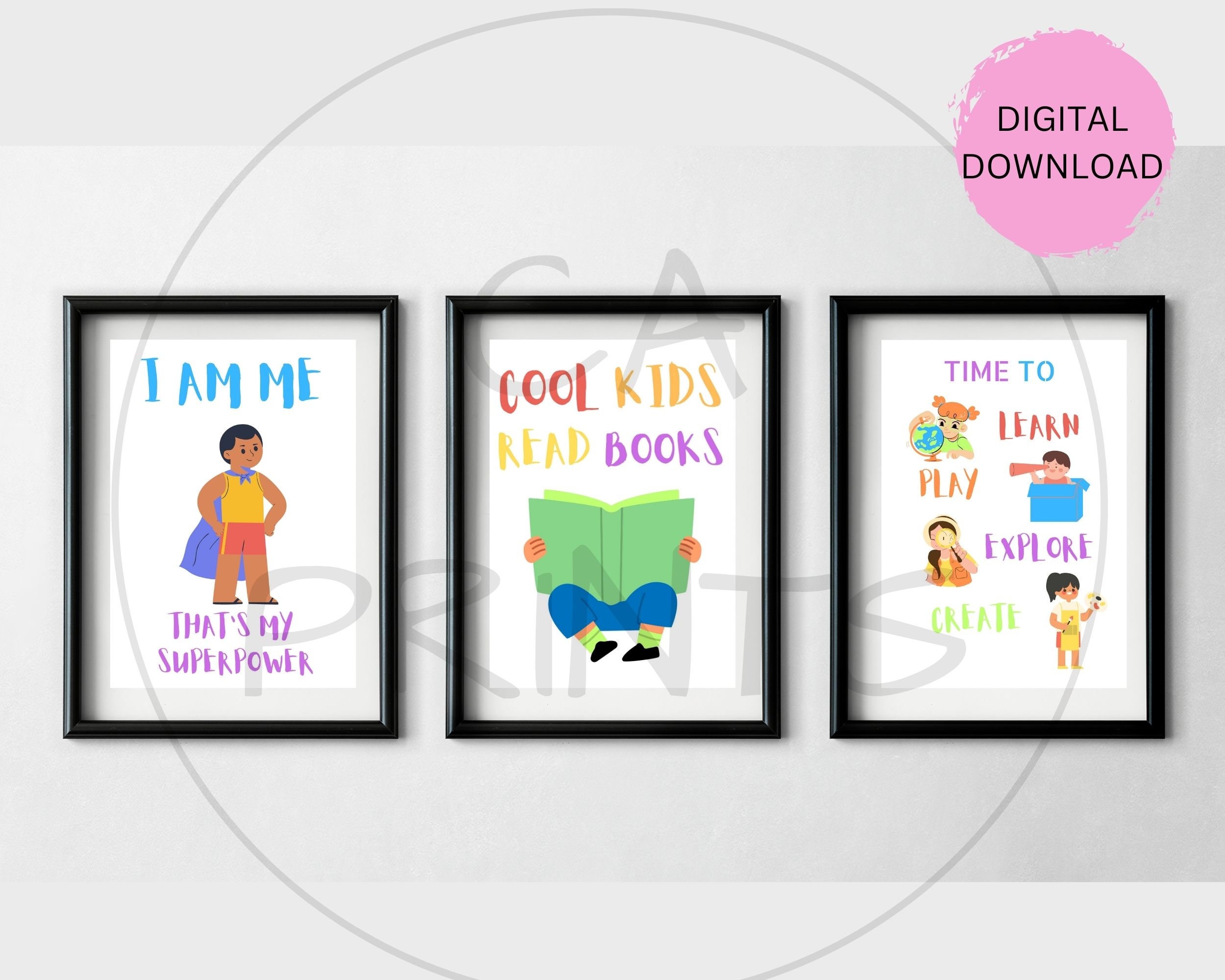 6 Inspirational Positive Motivational Printable for Kids, Affirmation ...