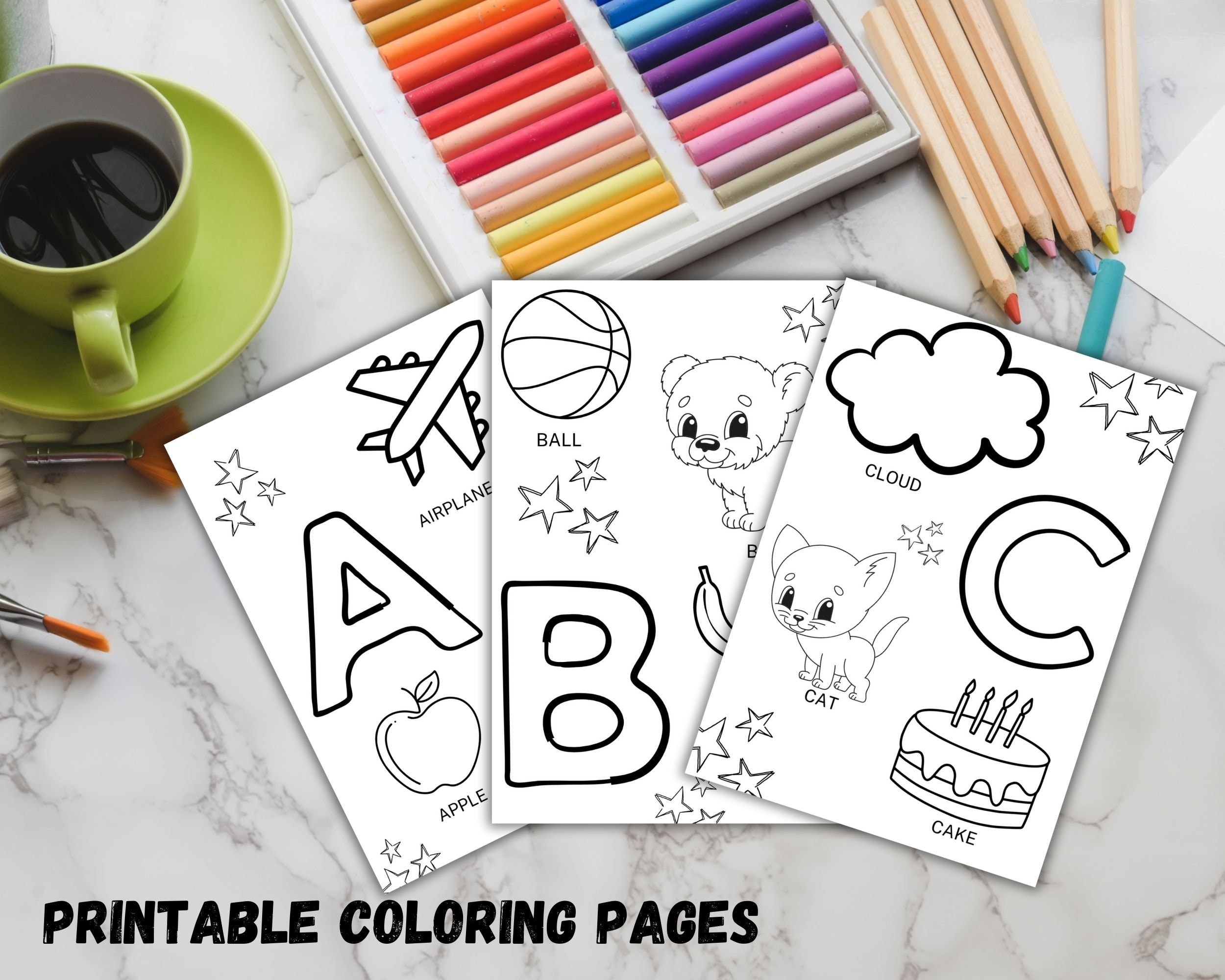 26 Alphabet Coloring Pages, Alphabet Coloring Page Printables, Alphabet ...
