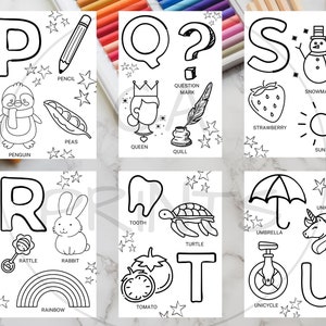 26 Alphabet Coloring Pages, Alphabet Coloring Page Printables, Alphabet ...